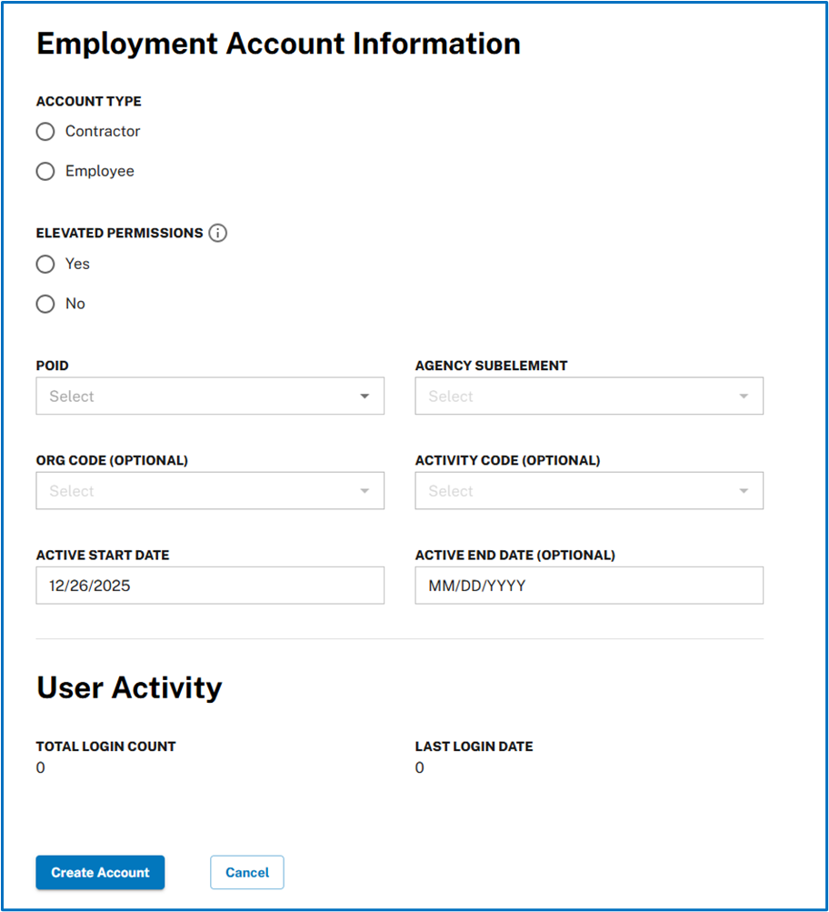 Create an Employee User Profile – eOPF Resource Center